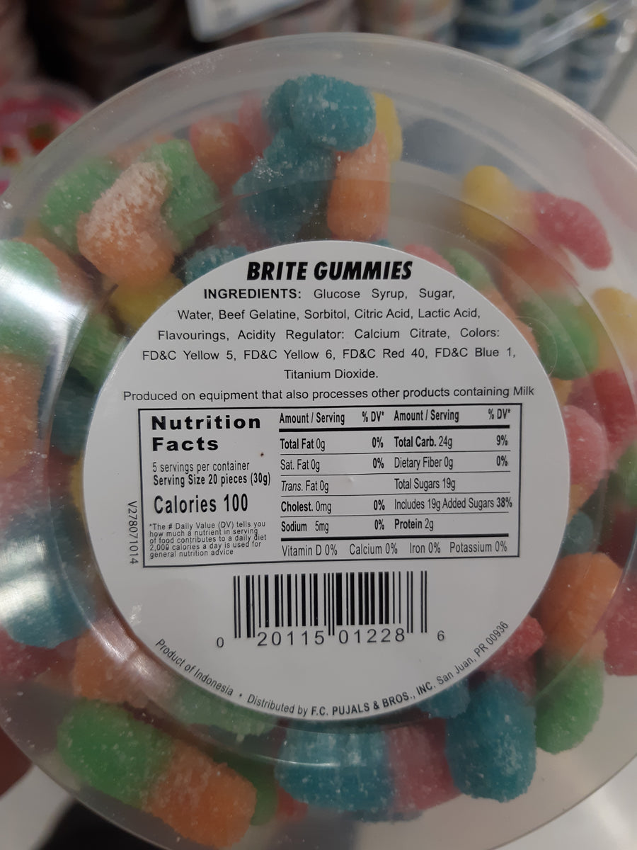 Brite Gummies by Confetti – Quiero Dulces PR