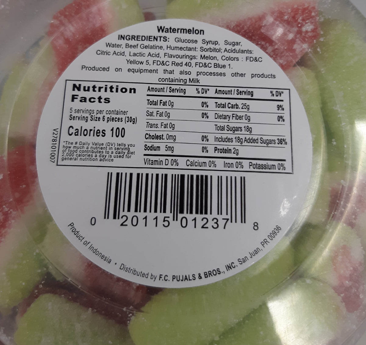 Watermelon Gummi Candy by Confetti – Quiero Dulces PR