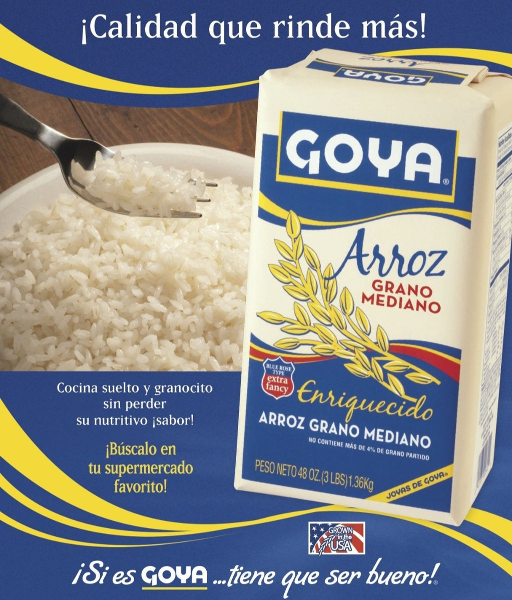 Arroz Grano Mediano Goya ( Medium Grain Rice) – Quiero Dulces PR